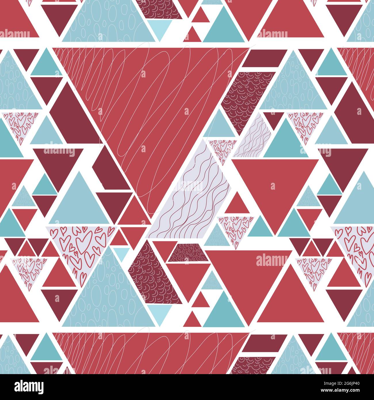Seamless colored background pattern, various geometric shapes - Vector ...