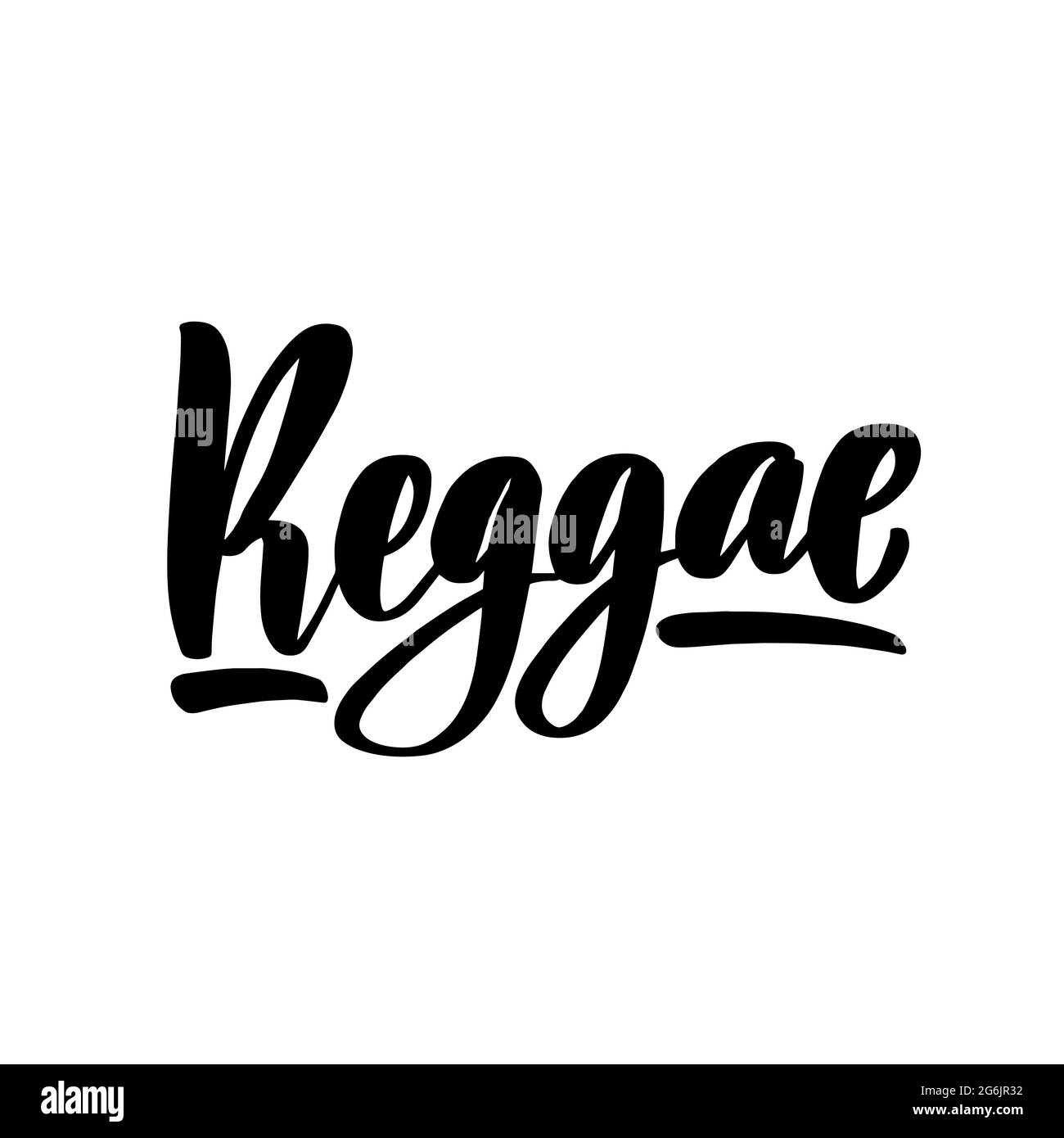 Modern lettering poster in reggae style. Vector isolated typography ...