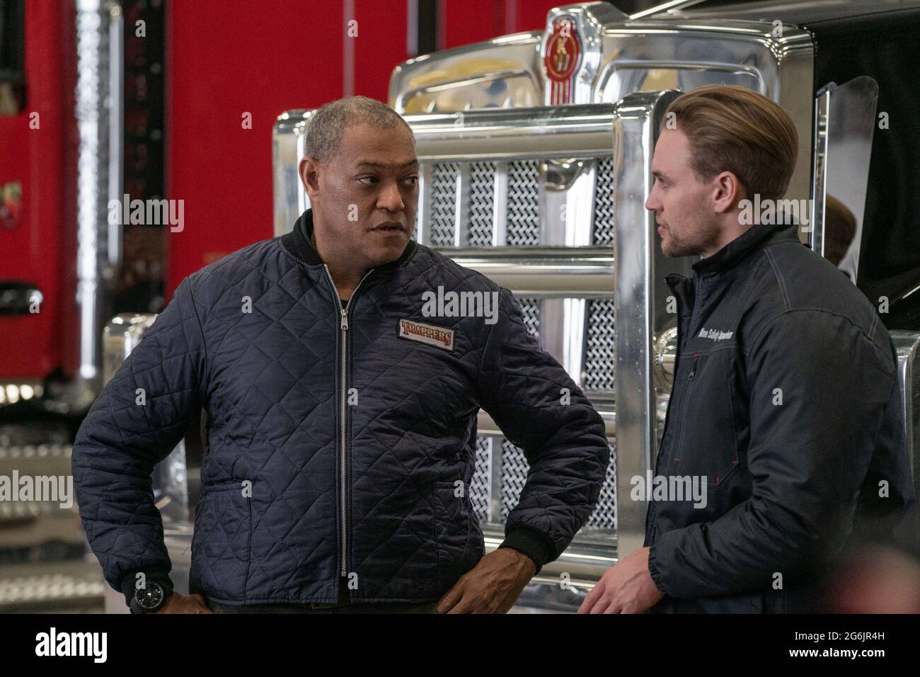 THE ICE ROAD, from left: Laurence Fishburne, Marshall Williams, 2021 ...