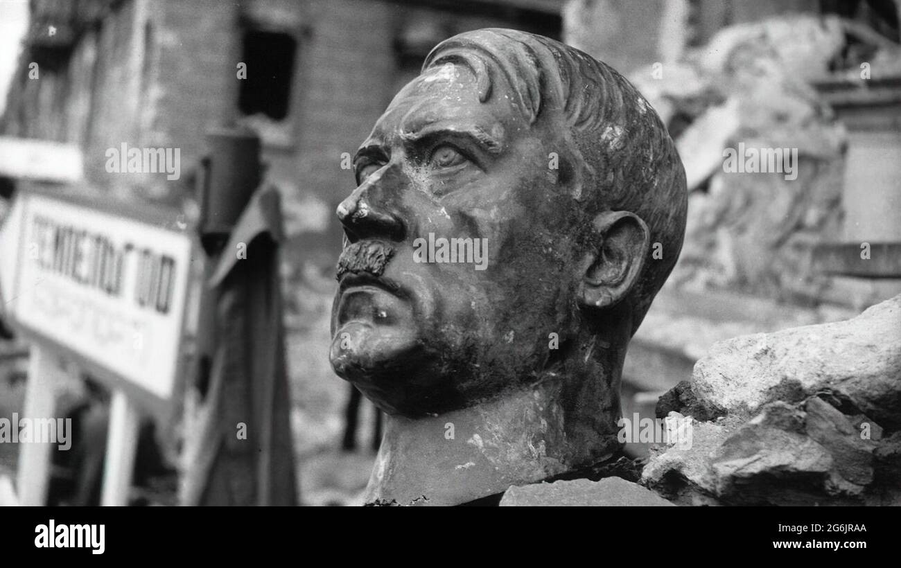 THE MEANING OF HITLER, head of Adolf Hitler statue, 2020. © IFC Films ...