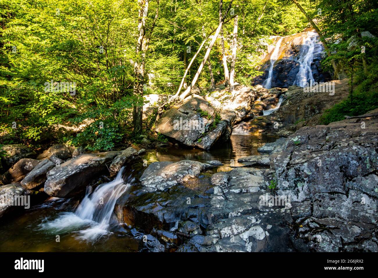 White Oak Canyon and Cedar Run trail loop waterfalls and cascades in ...