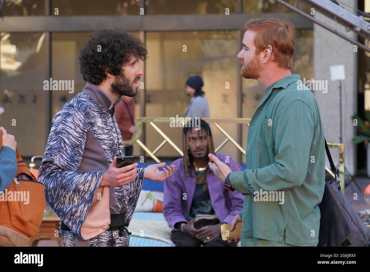 DAVE, from left: Dave Burd, Andrew Santino, International Gander ...