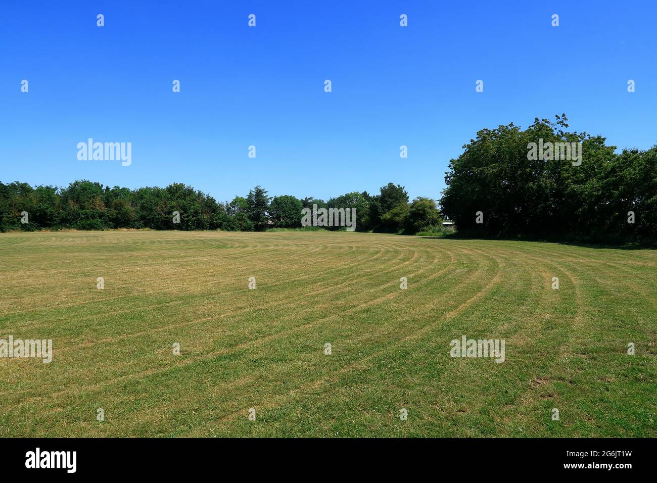 Lines in a field in a Mid Kent Landscape scene Stock Photo - Alamy