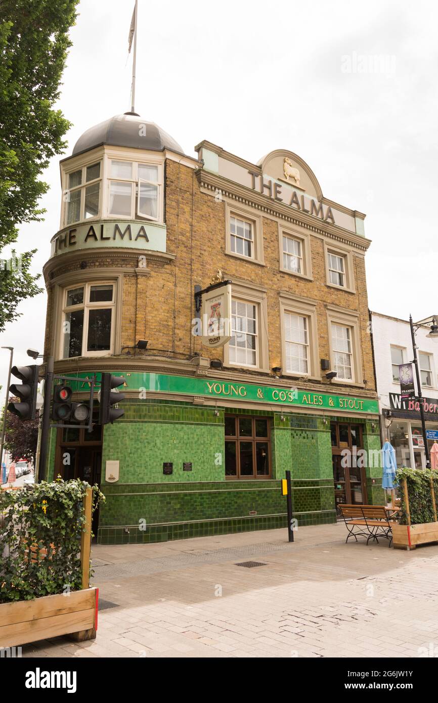 The Alma, Old York Road, Wandsworth, London SW18, UK Stock Photo - Alamy