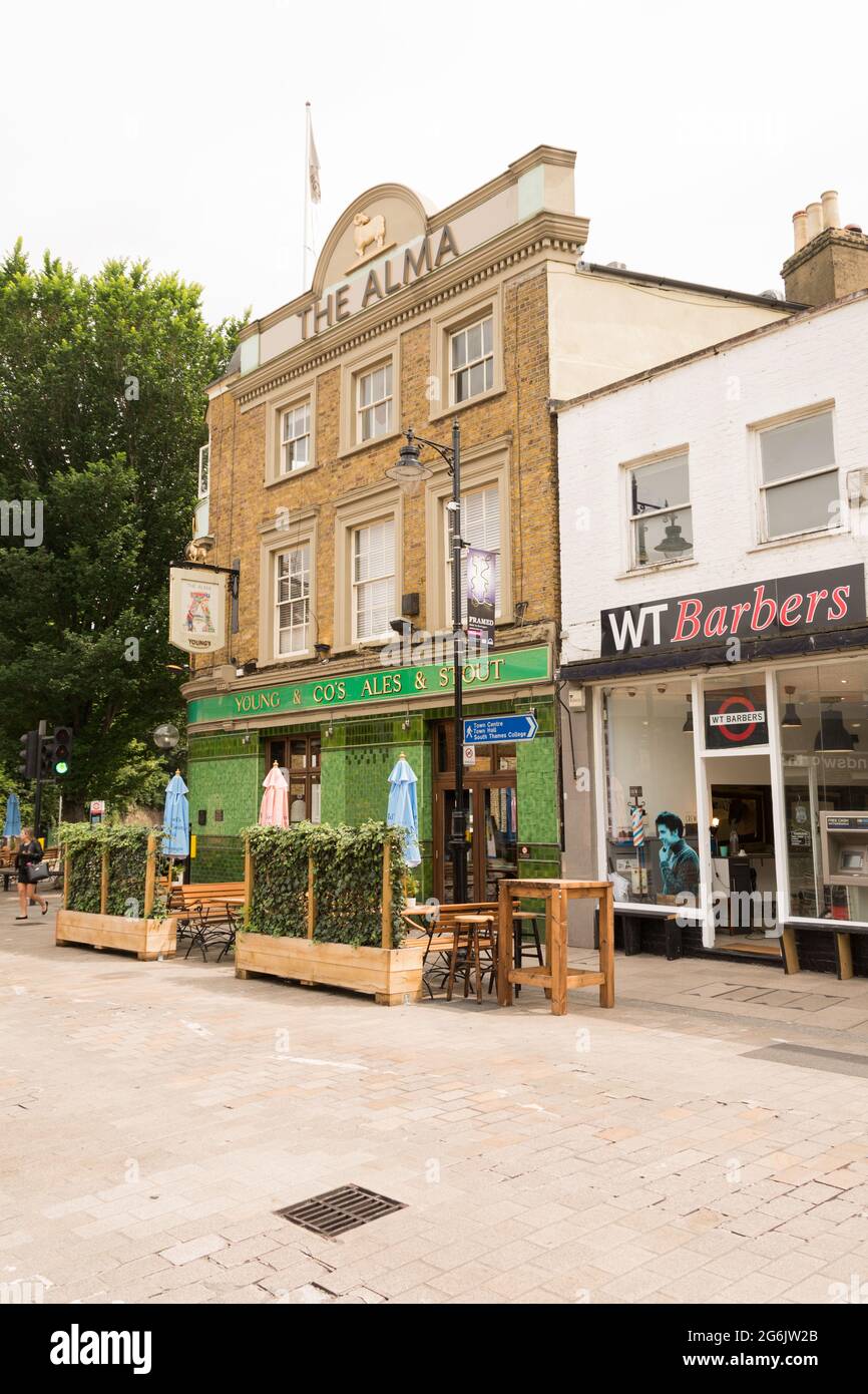 The Alma, Old York Road, Wandsworth, London SW18, UK Stock Photo - Alamy