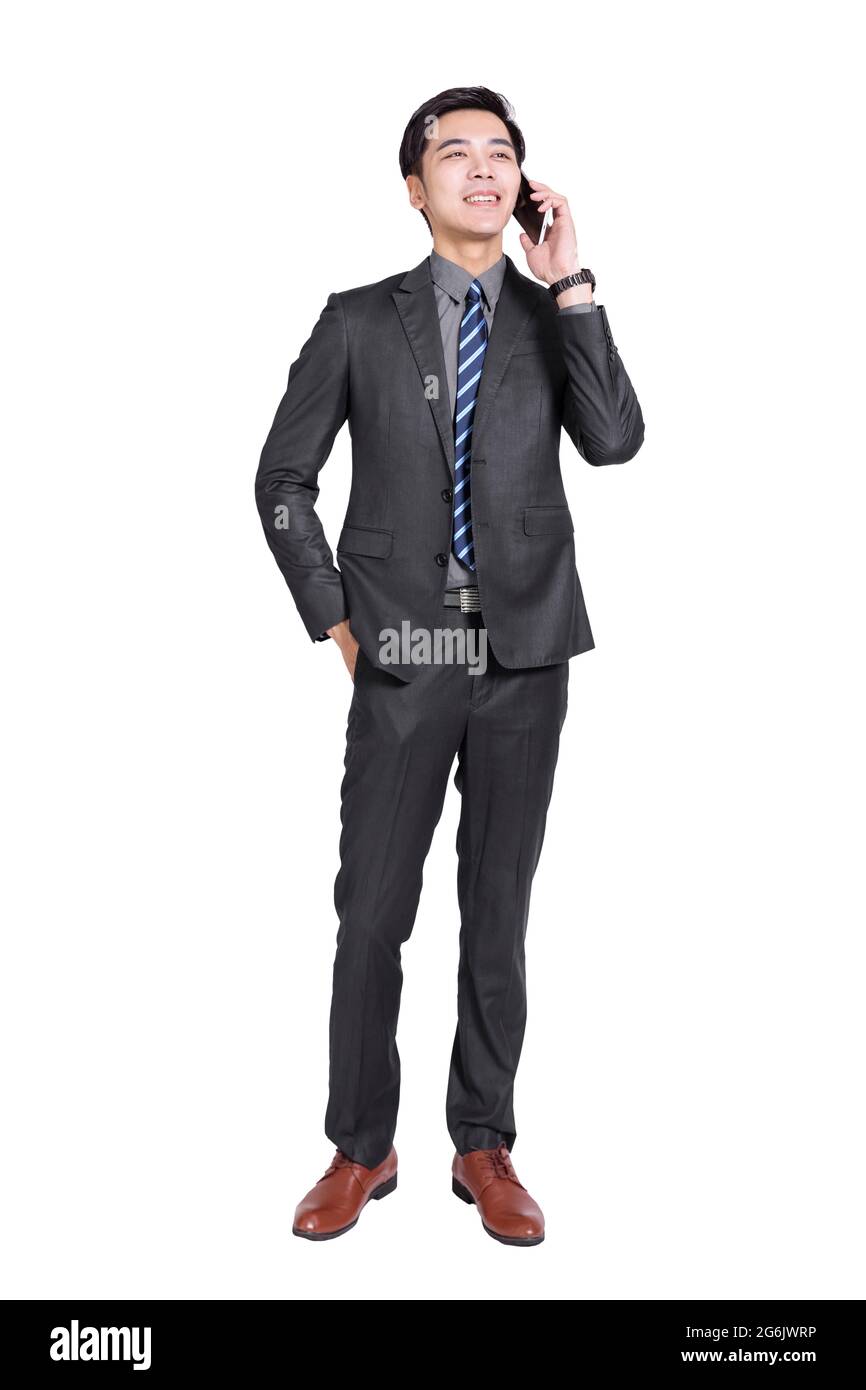 Handsome adult businessman talking hi-res stock photography and images ...