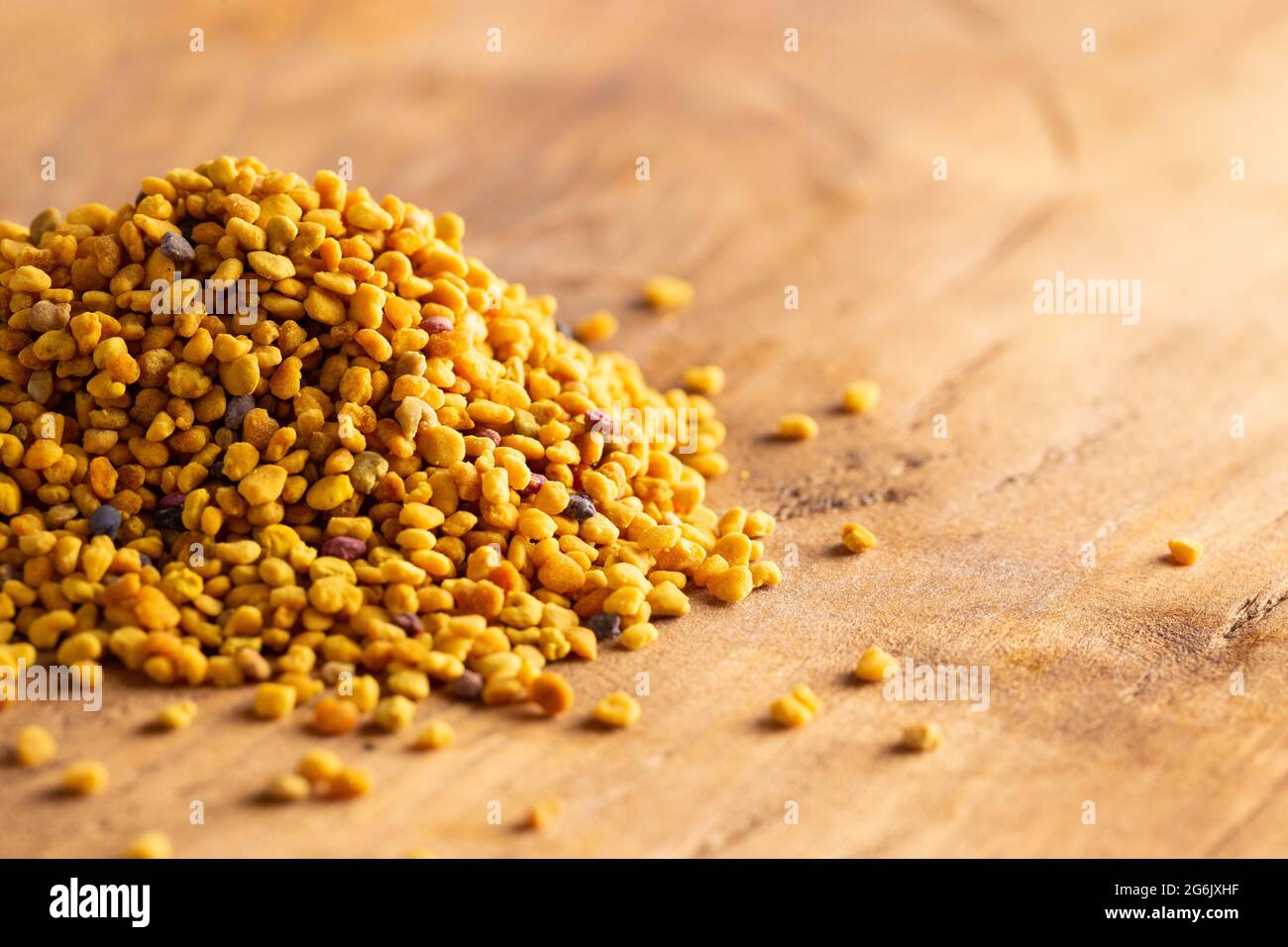 A Pile of Pellets of Yellow Bee Pollen Stock Photo - Alamy