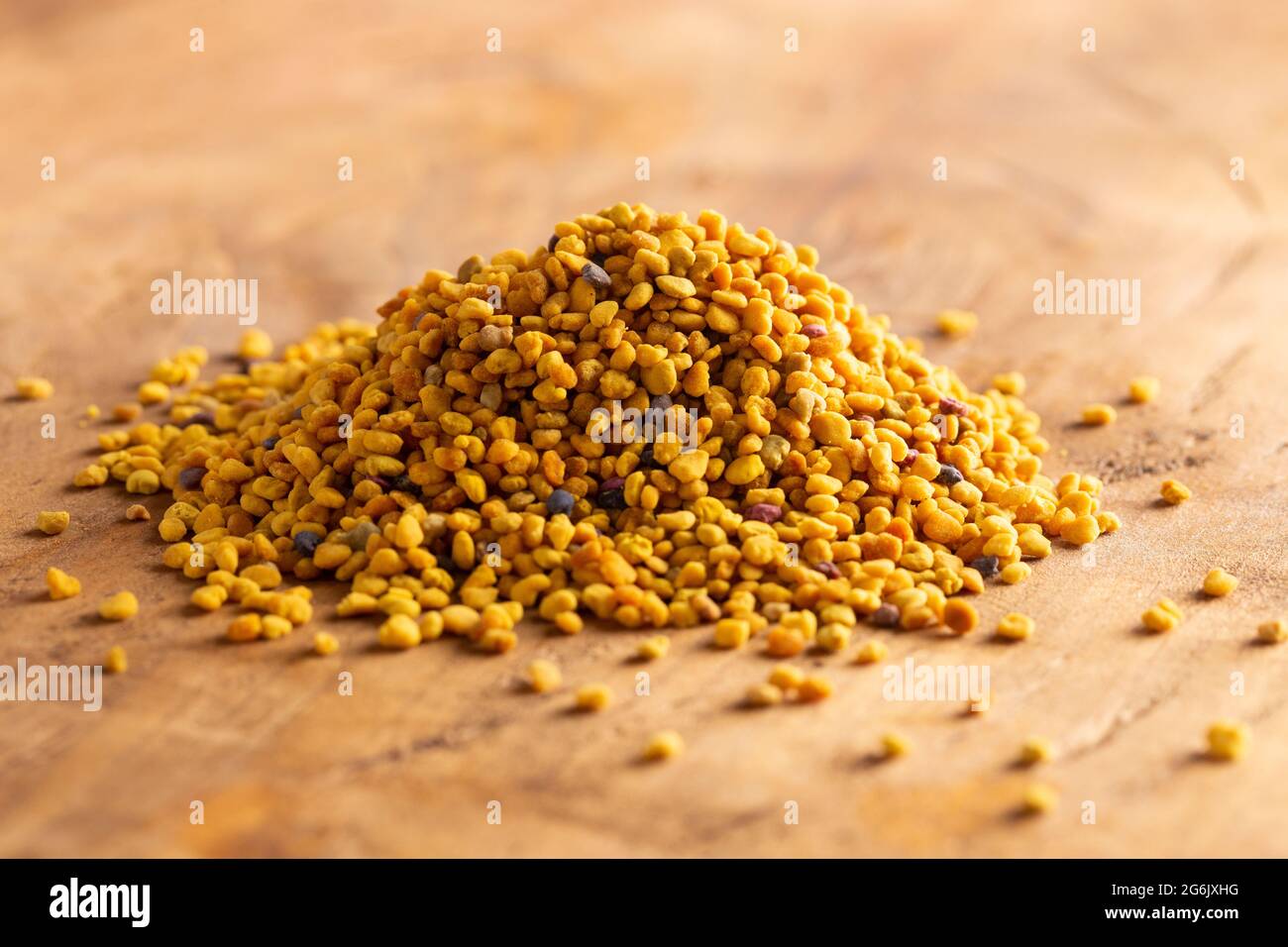 A Pile of Pellets of Yellow Bee Pollen Stock Photo - Alamy