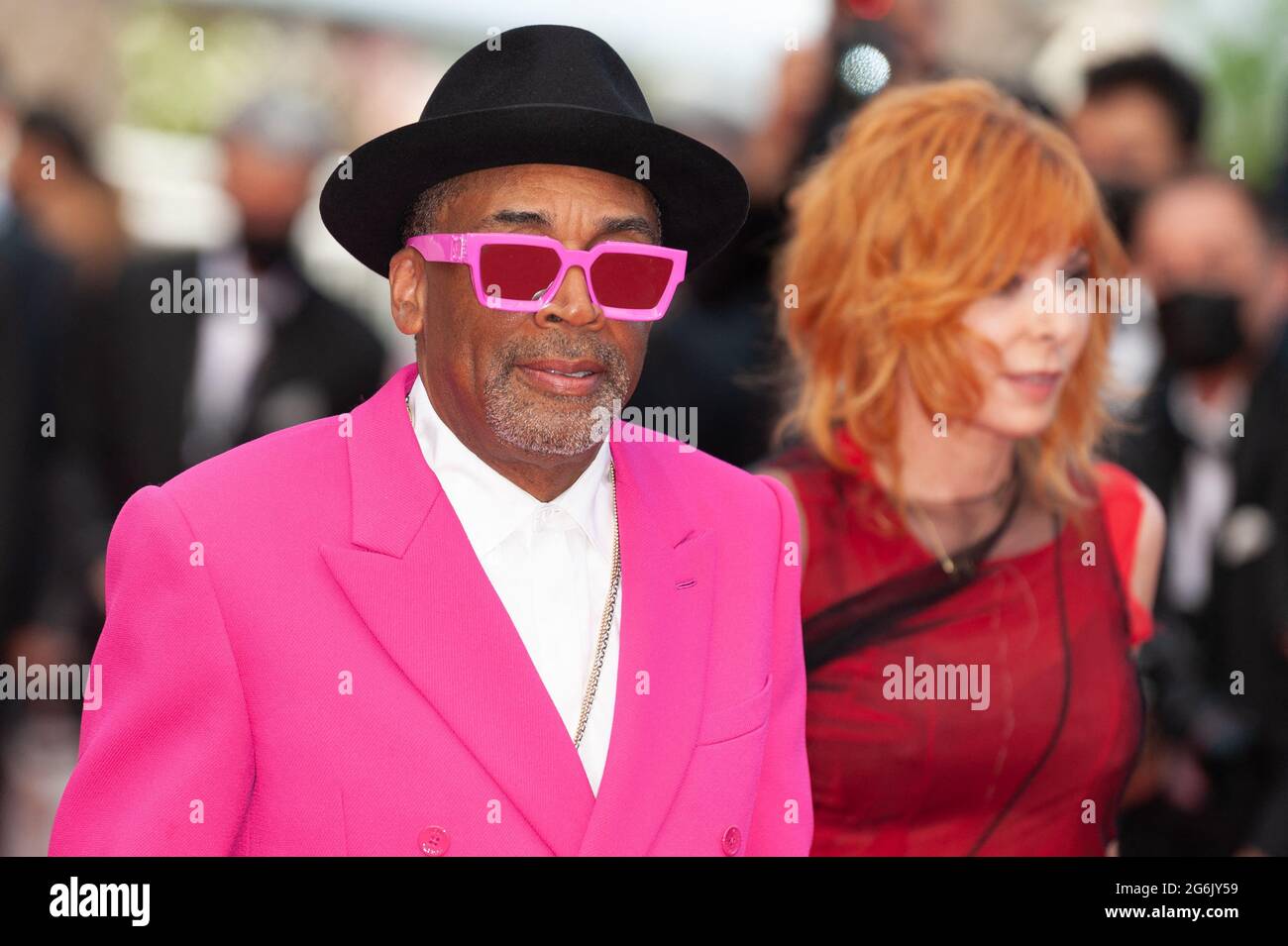 Cannes, France. 06 July 2021, Spike Lee arriving on the red carpet of ...