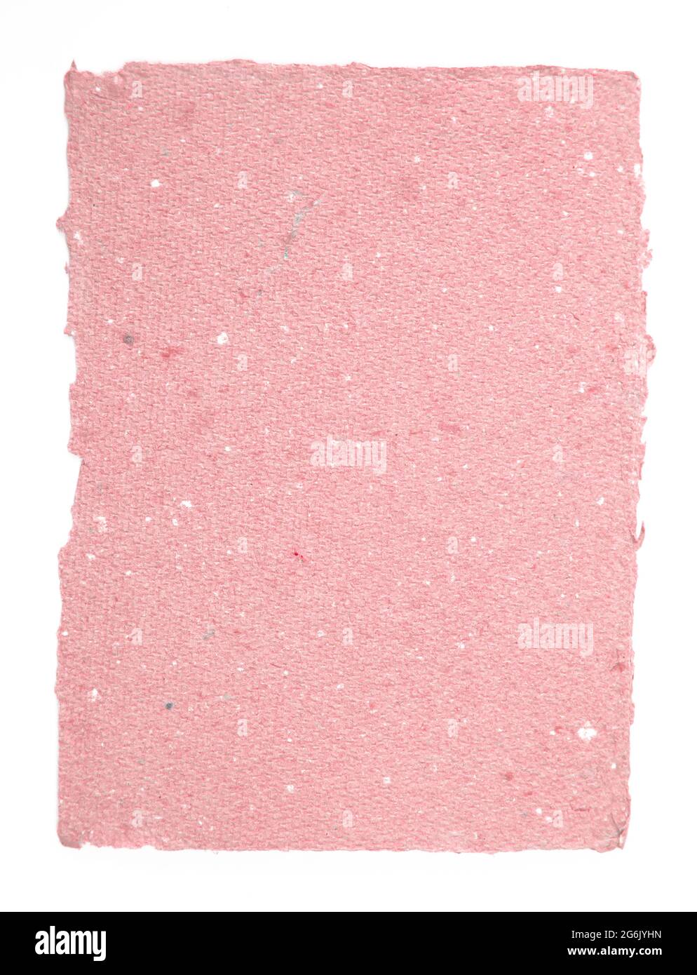Pink Handmade Paper on a White Background Stock Photo - Alamy