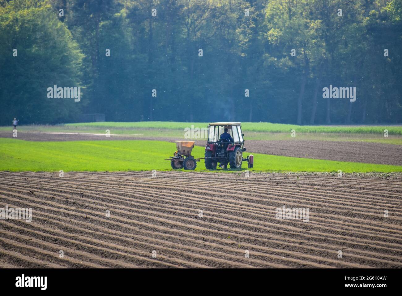 Spring Farm Fields Stock Photo - Alamy