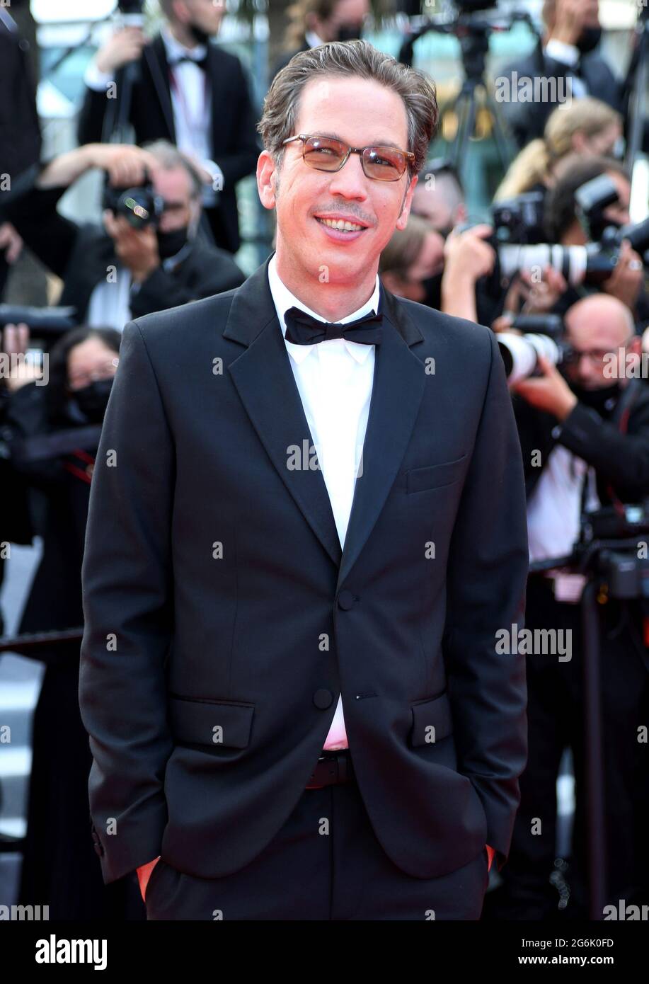 Cannes, France. 06th July, 2021. Reda Kateb arrives on the red carpet ...