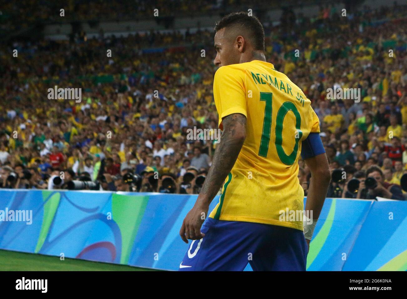 Neymar Jr brazilian soccer player superstar at Maracana Stadium ...