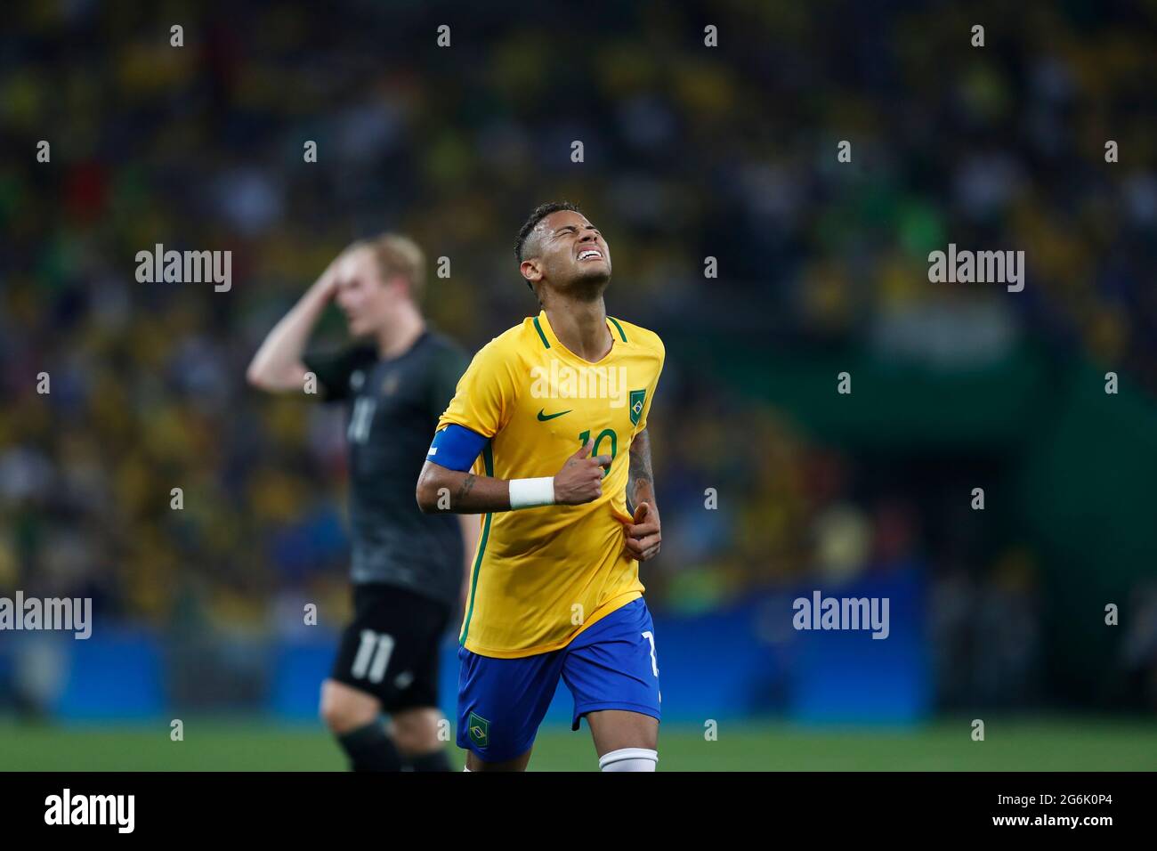 Neymar Jr brazilian soccer player superstar at Maracana Stadium ...