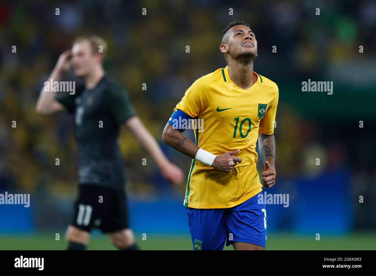 Neymar Jr brazilian soccer player superstar at Maracana Stadium ...