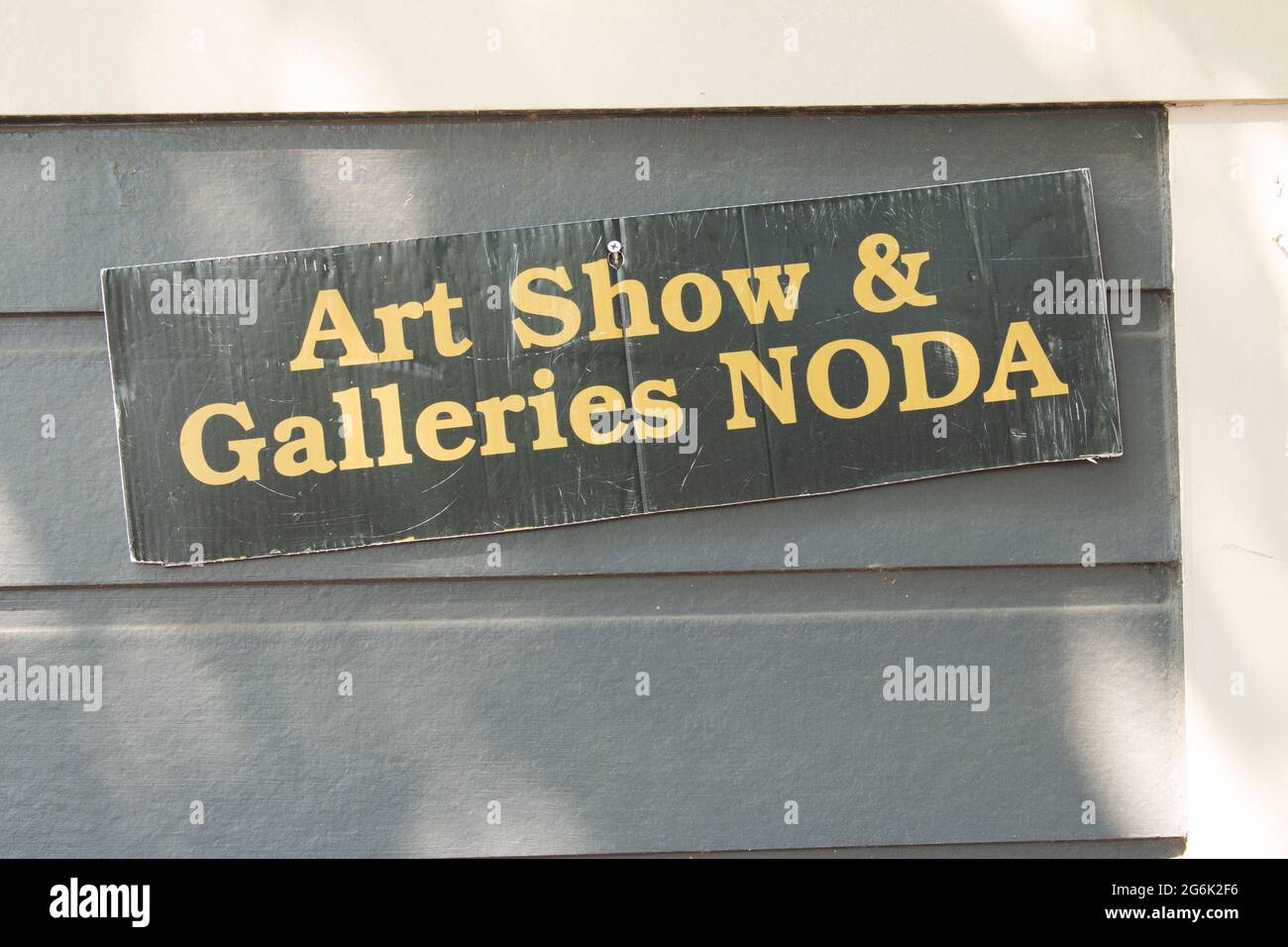 NODA Art Show & Galleries Sign Stock Photo - Alamy