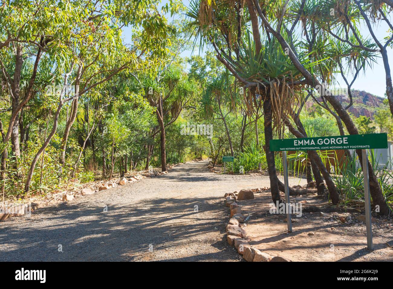 Entrance of popular picturesque Emma Gorge, El Questro, Gibb River Road ...
