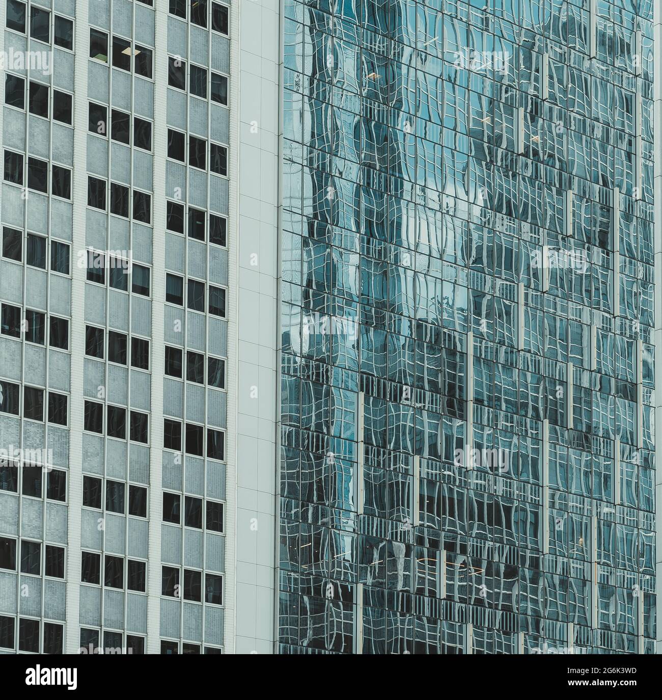 Modern Hong Kong Architecture; Hong Kong Business Building Close up ...
