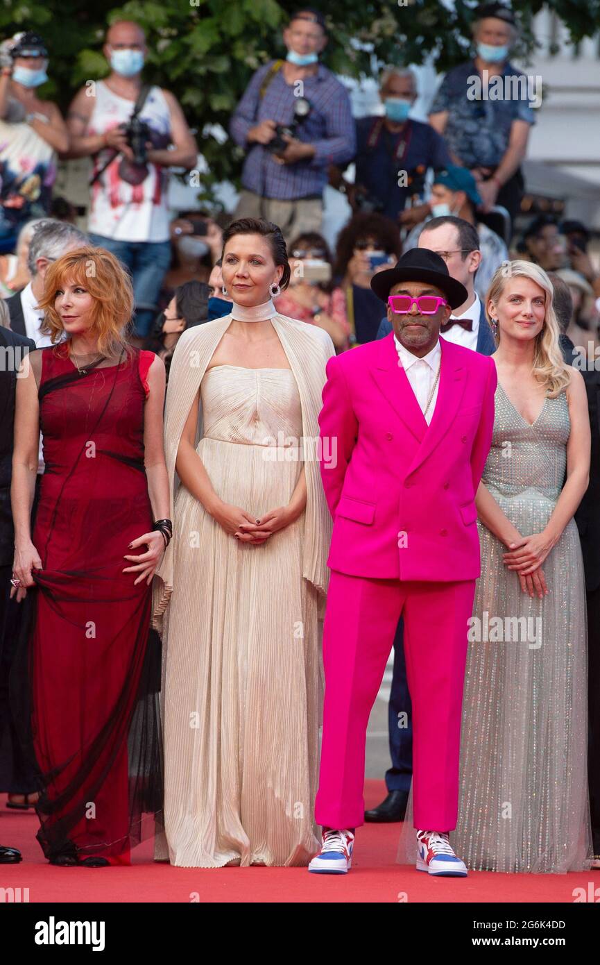 Cannes, France. 06 July 2021, Melanie Laurent, Spike Lee, Maggie ...