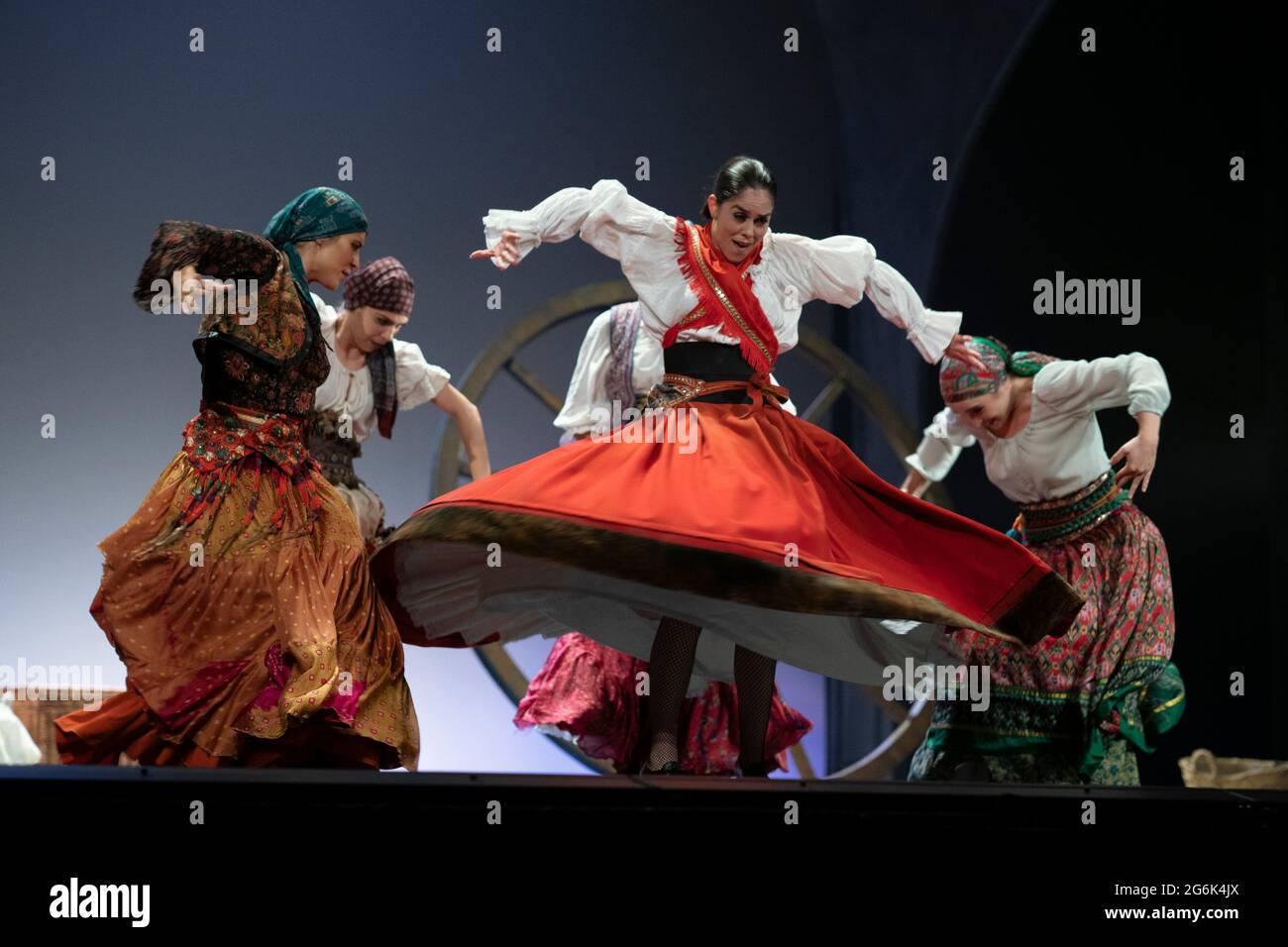 The dancer Patricia Guerrero performs for the Spanish National Ballet ...