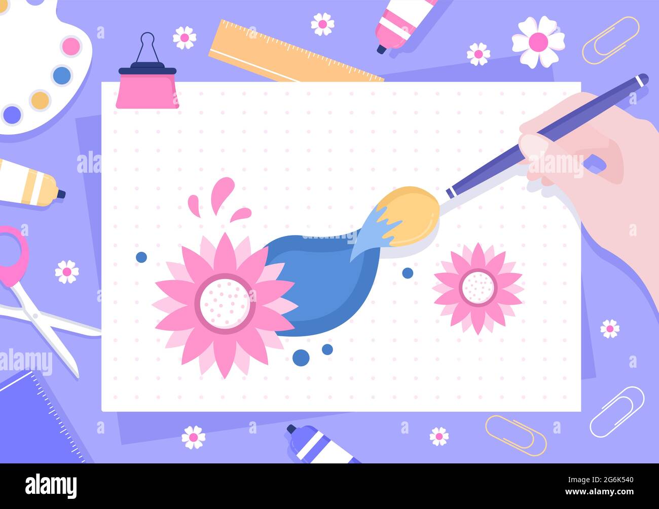 DIY Tools Do It Yourself Background Illustration For Home Renovation ...