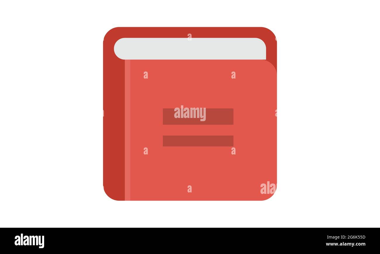 Book icon flat style vector illustration Stock Vector Image & Art - Alamy