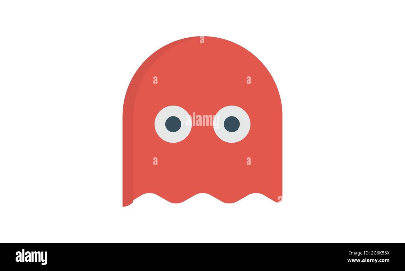 Ghost icon flat style vector image Stock Vector Image & Art - Alamy