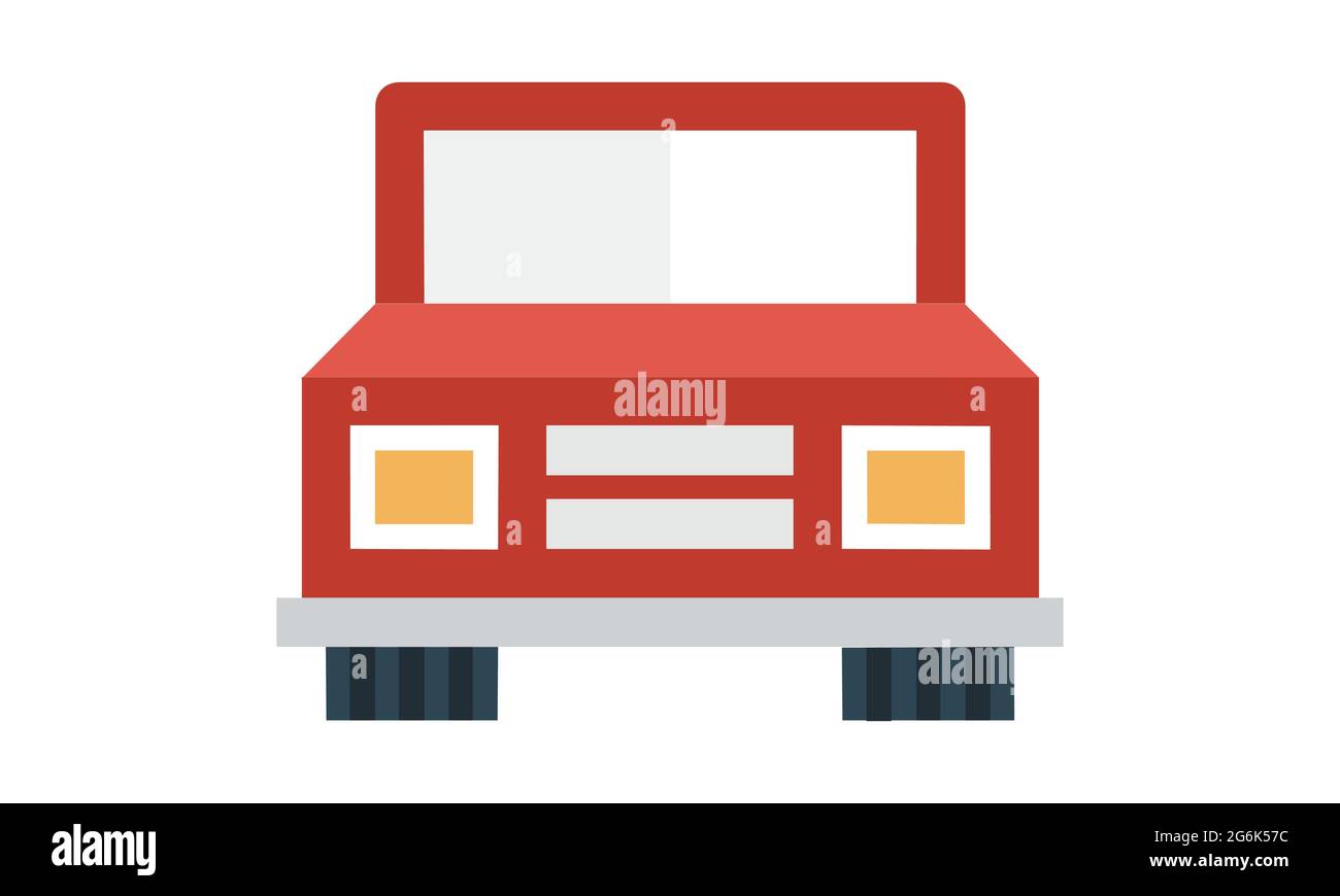 Car front view icon isolated on white background. Vector EPS 10 Stock ...