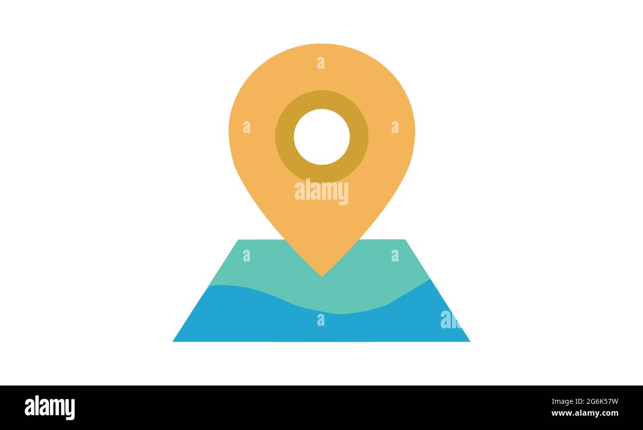 Location on map icon vector image Stock Vector Image & Art - Alamy