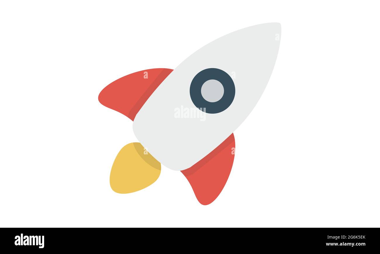 Rocket ship icon vector image Stock Vector Image & Art - Alamy