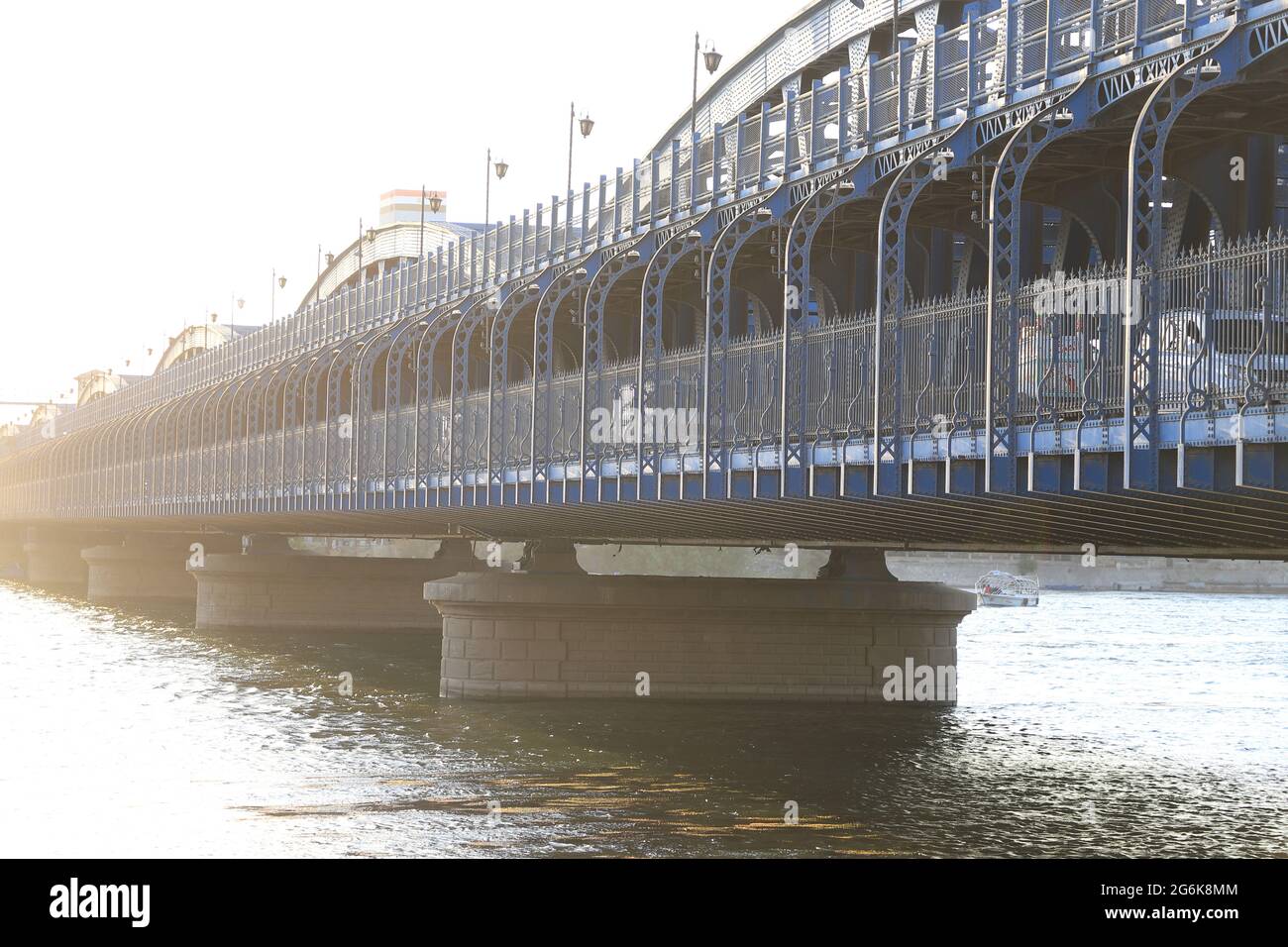 Blue Iron Bridge Stock Photo - Alamy