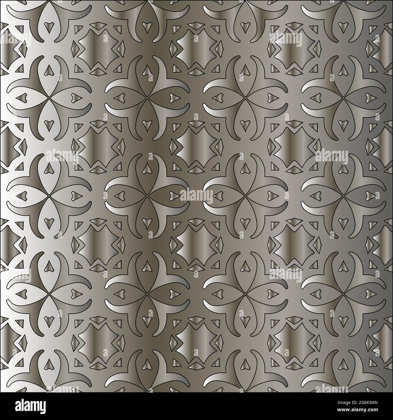 Silver metallic gradient with repeat Pattern . Abstract metallic ...