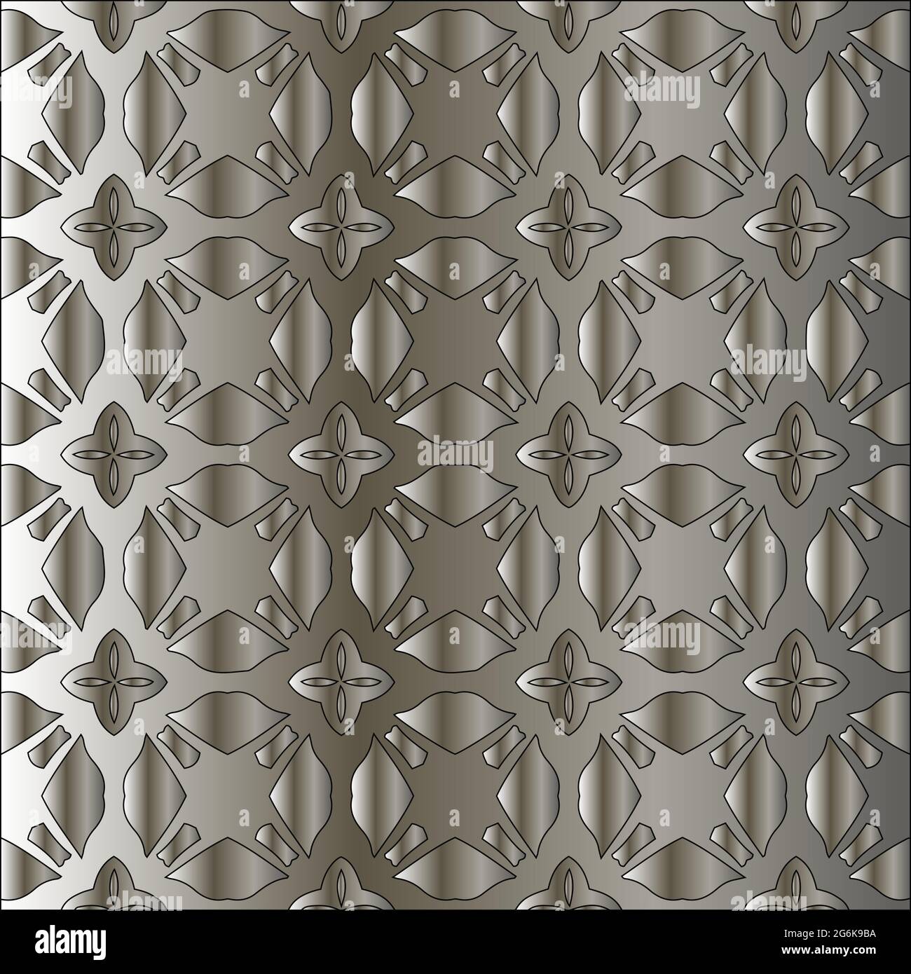 Silver metallic gradient with repeat Pattern . Abstract metallic ...