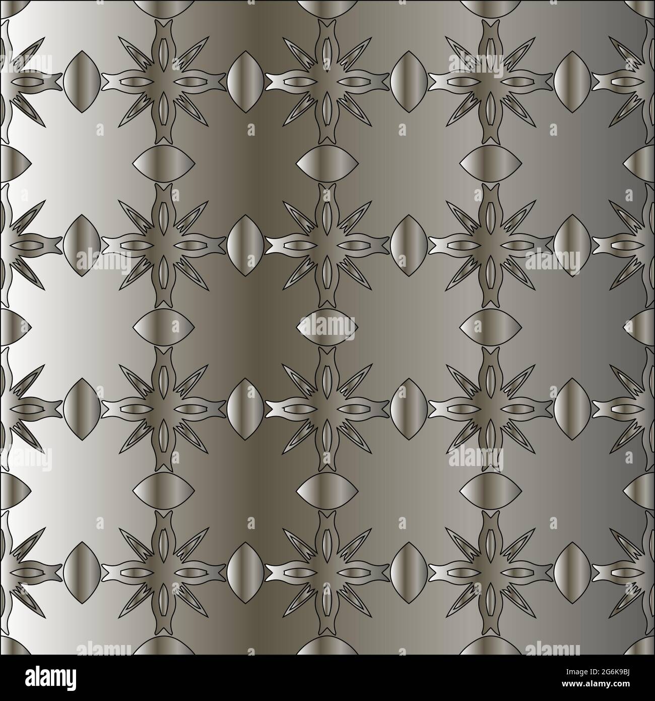 Silver metallic gradient with repeat Pattern . Abstract metallic ...