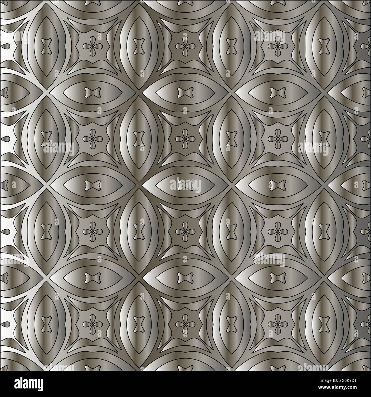 Silver metallic gradient with repeat Pattern . Abstract metallic ...