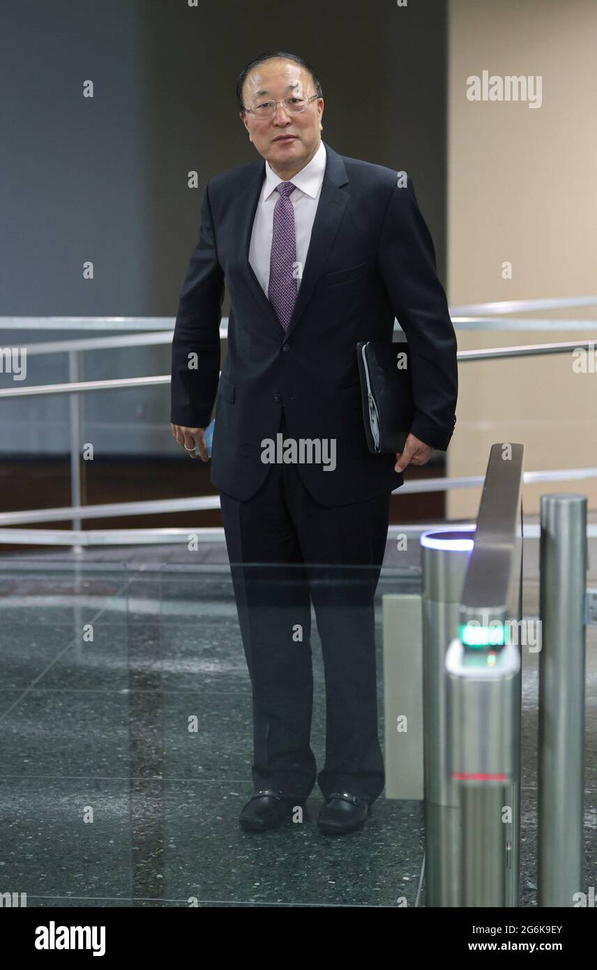 United Nations, New York, USA, July 06, 2021 - Ambassador Zhang Jun ...