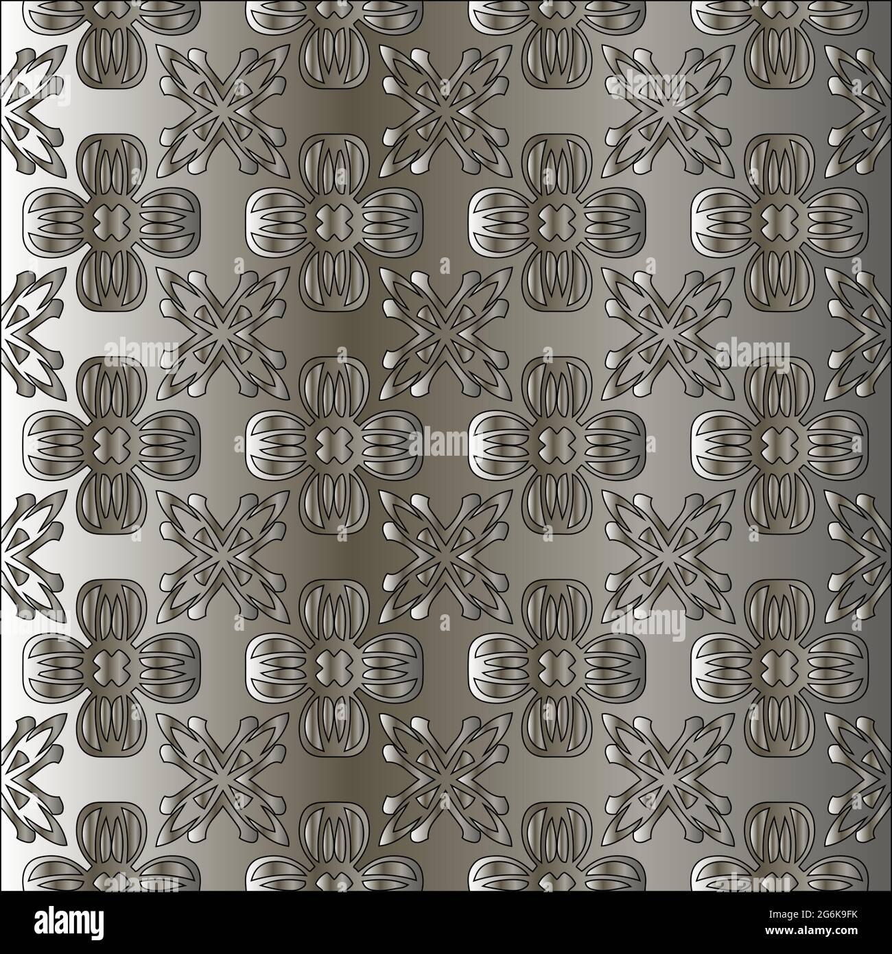 Silver metallic gradient with repeat Pattern . Abstract metallic ...
