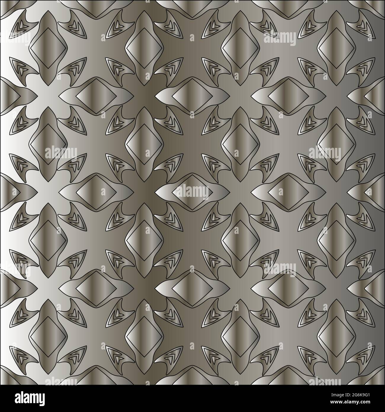 Silver metallic gradient with repeat Pattern . Abstract metallic ...
