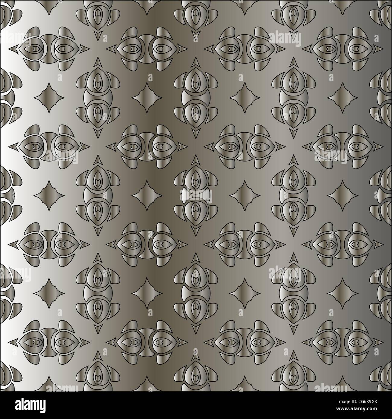 Silver metallic gradient with repeat Pattern . Abstract metallic ...