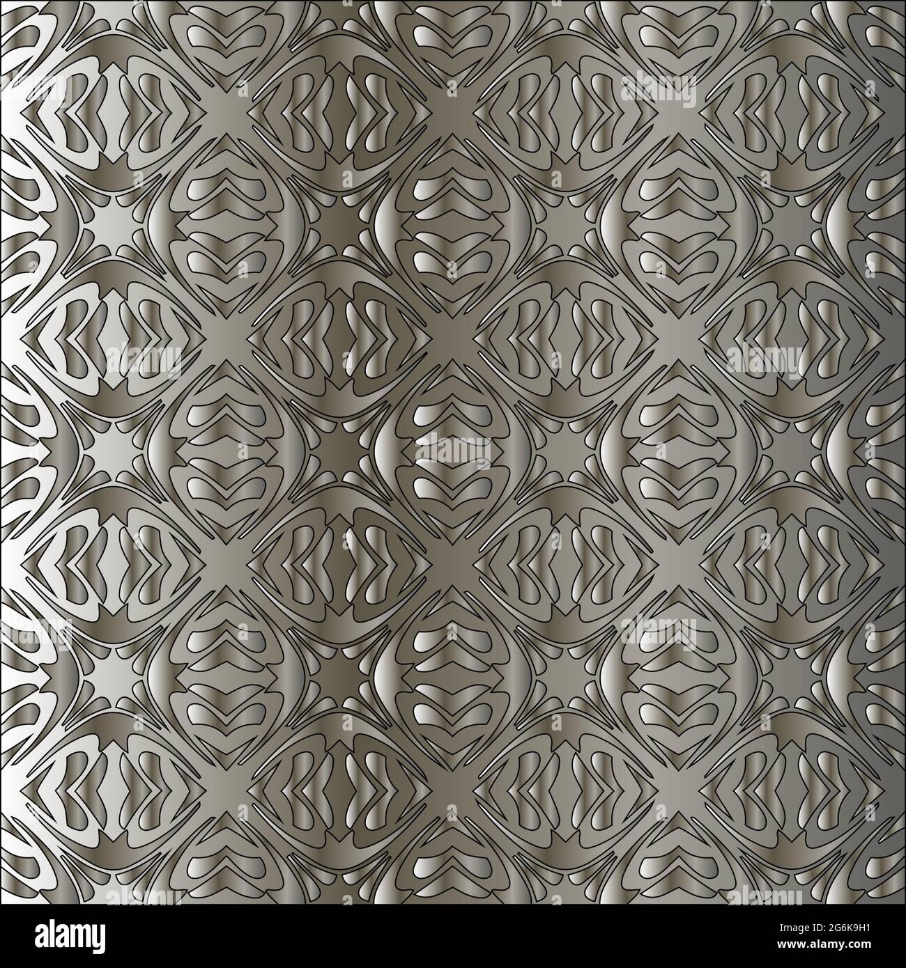 Silver metallic gradient with repeat Pattern . Abstract metallic ...