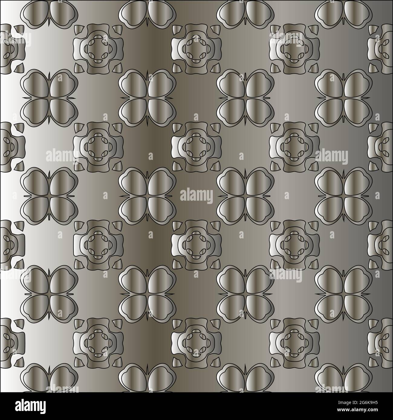 Silver metallic gradient with repeat Pattern . Abstract metallic ...