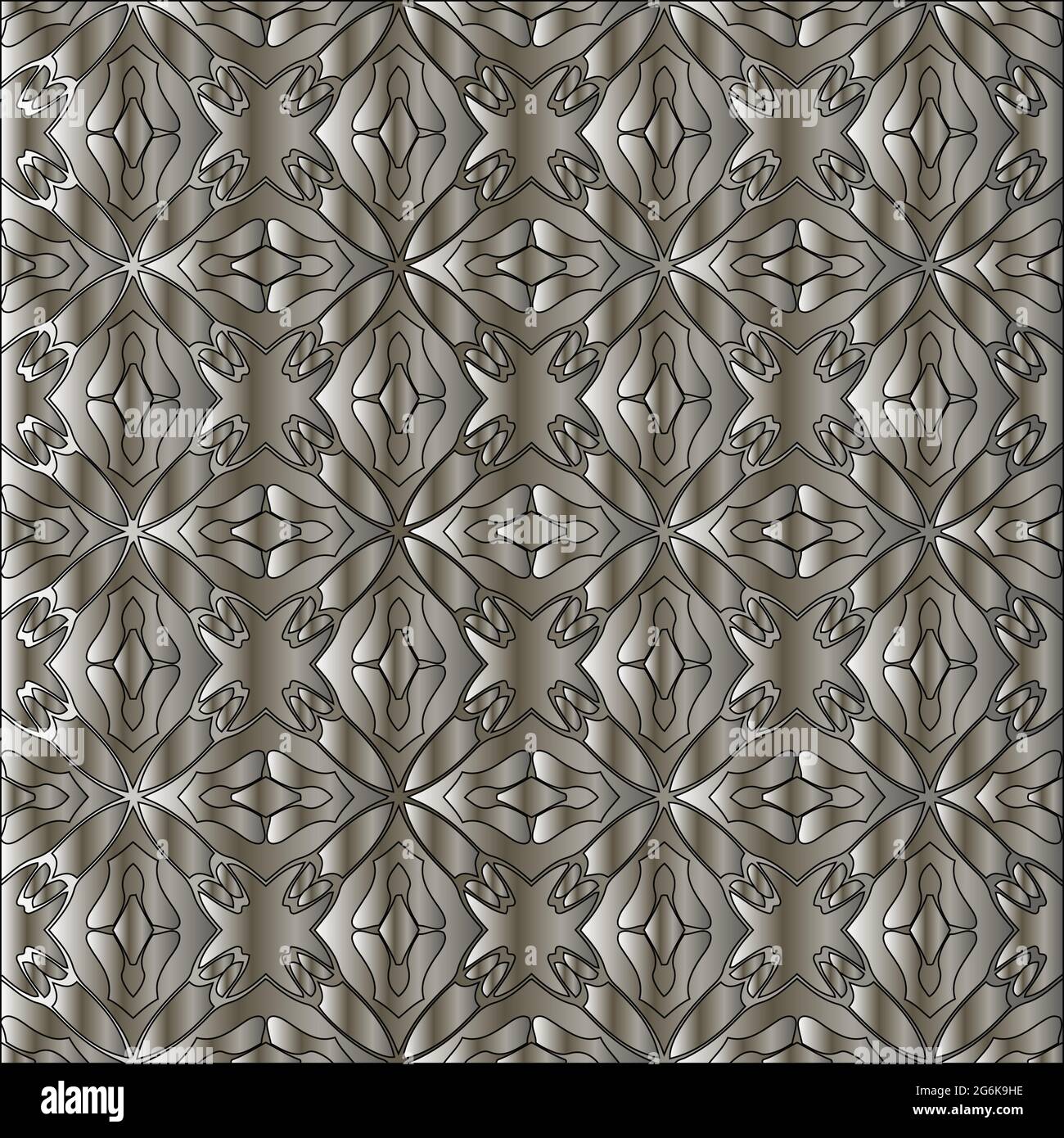 Silver metallic gradient with repeat Pattern . Abstract metallic ...