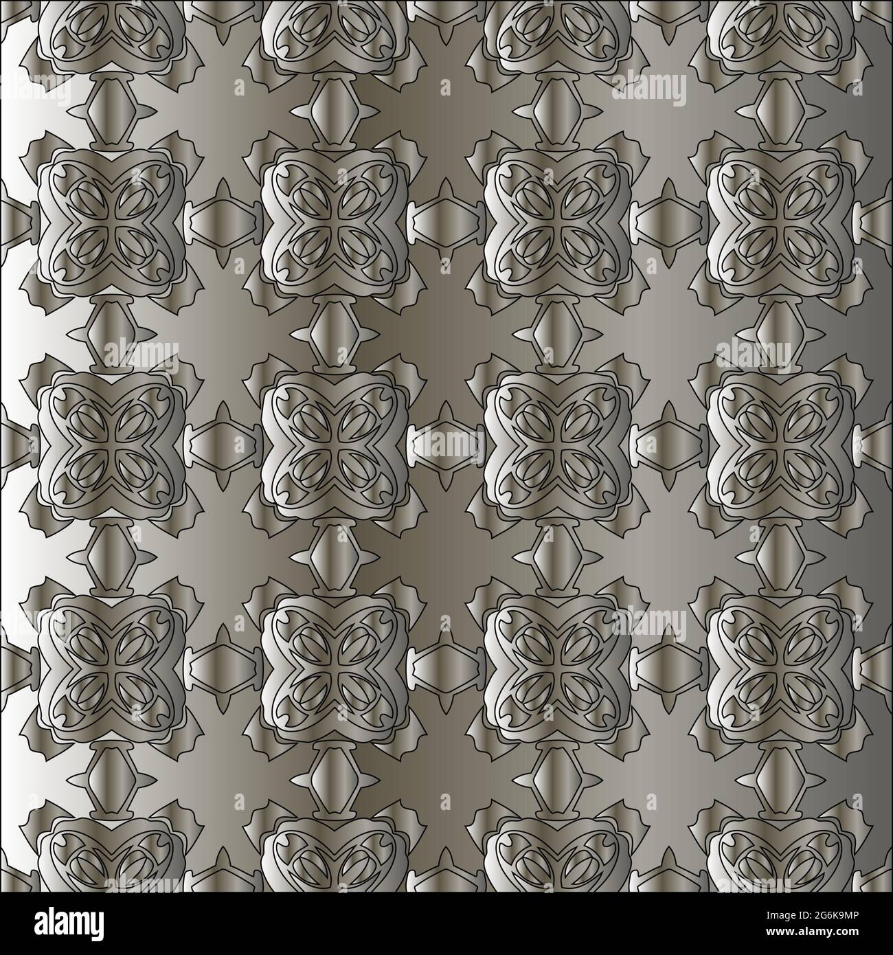 Silver metallic gradient with repeat Pattern . Abstract metallic ...