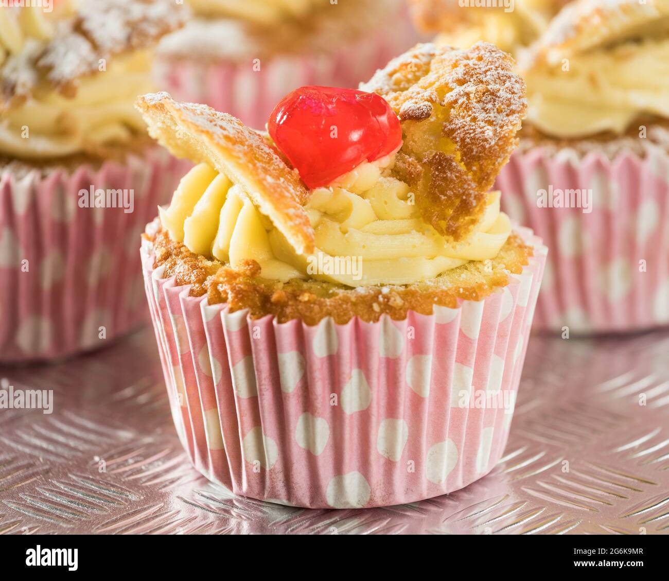 Fairy cakes. Traditional British style cupcake. UK Food Stock Photo - Alamy