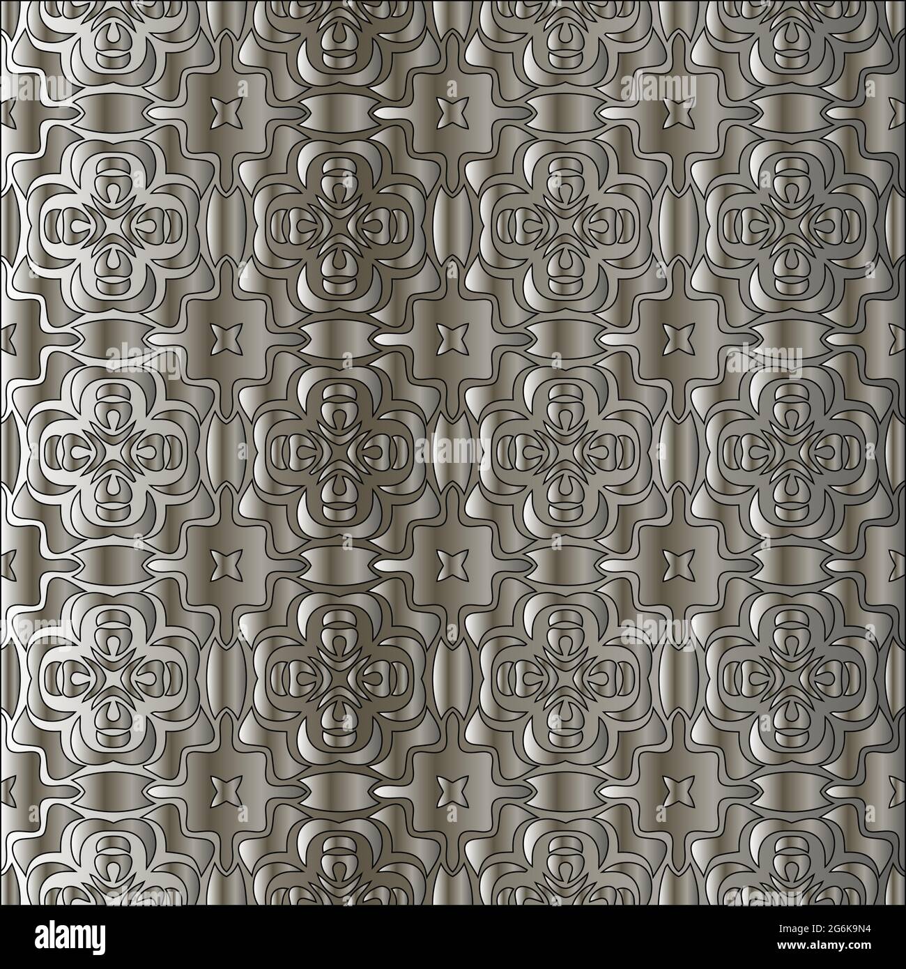 Silver metallic gradient with repeat Pattern . Abstract metallic ...