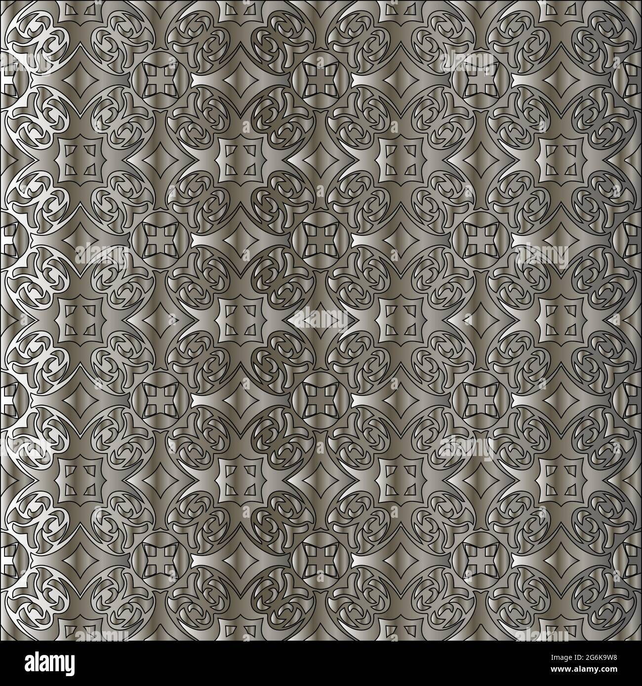 Silver metallic gradient with repeat Pattern . Abstract metallic ...
