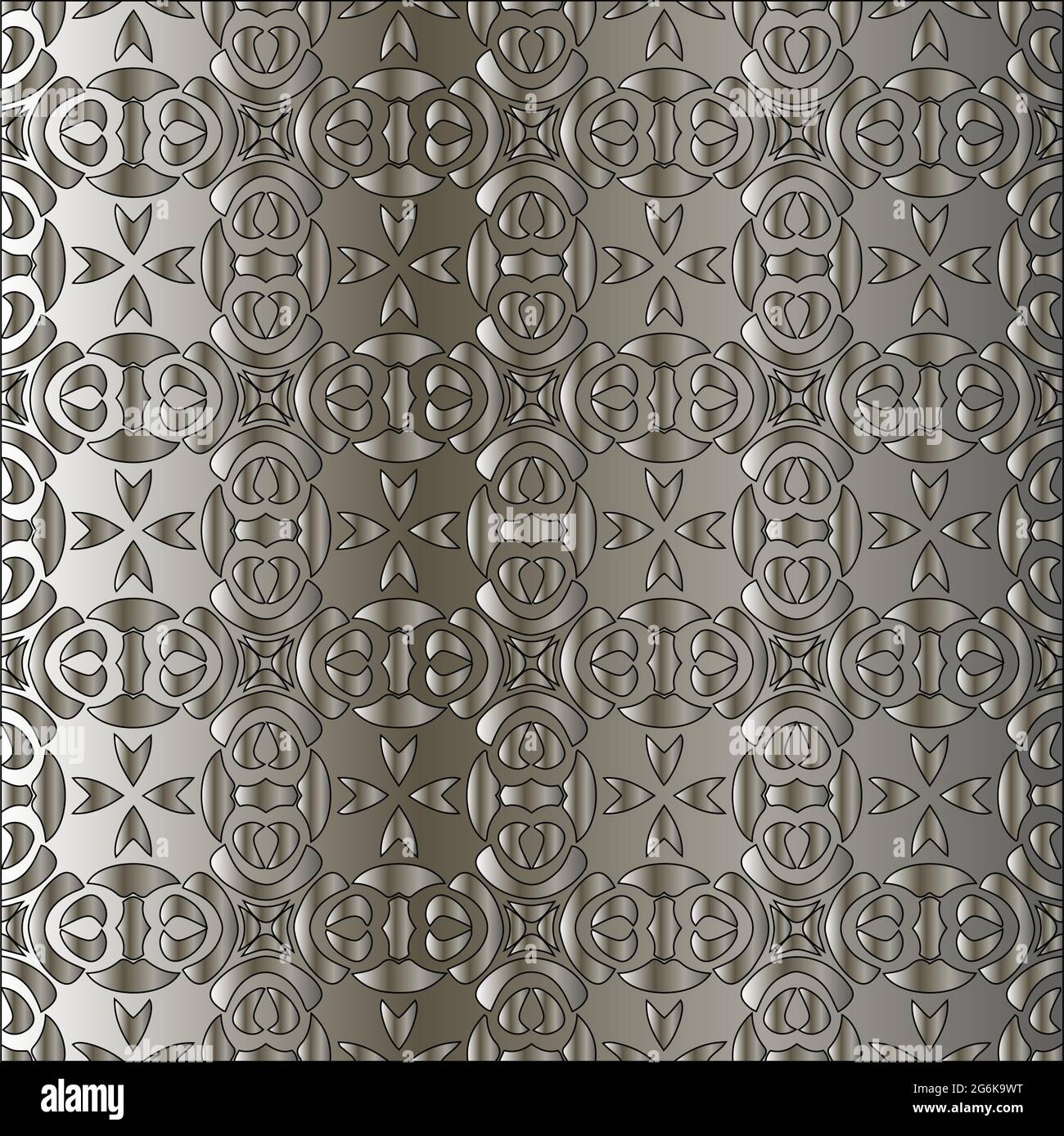 Silver metallic gradient with repeat Pattern . Abstract metallic ...