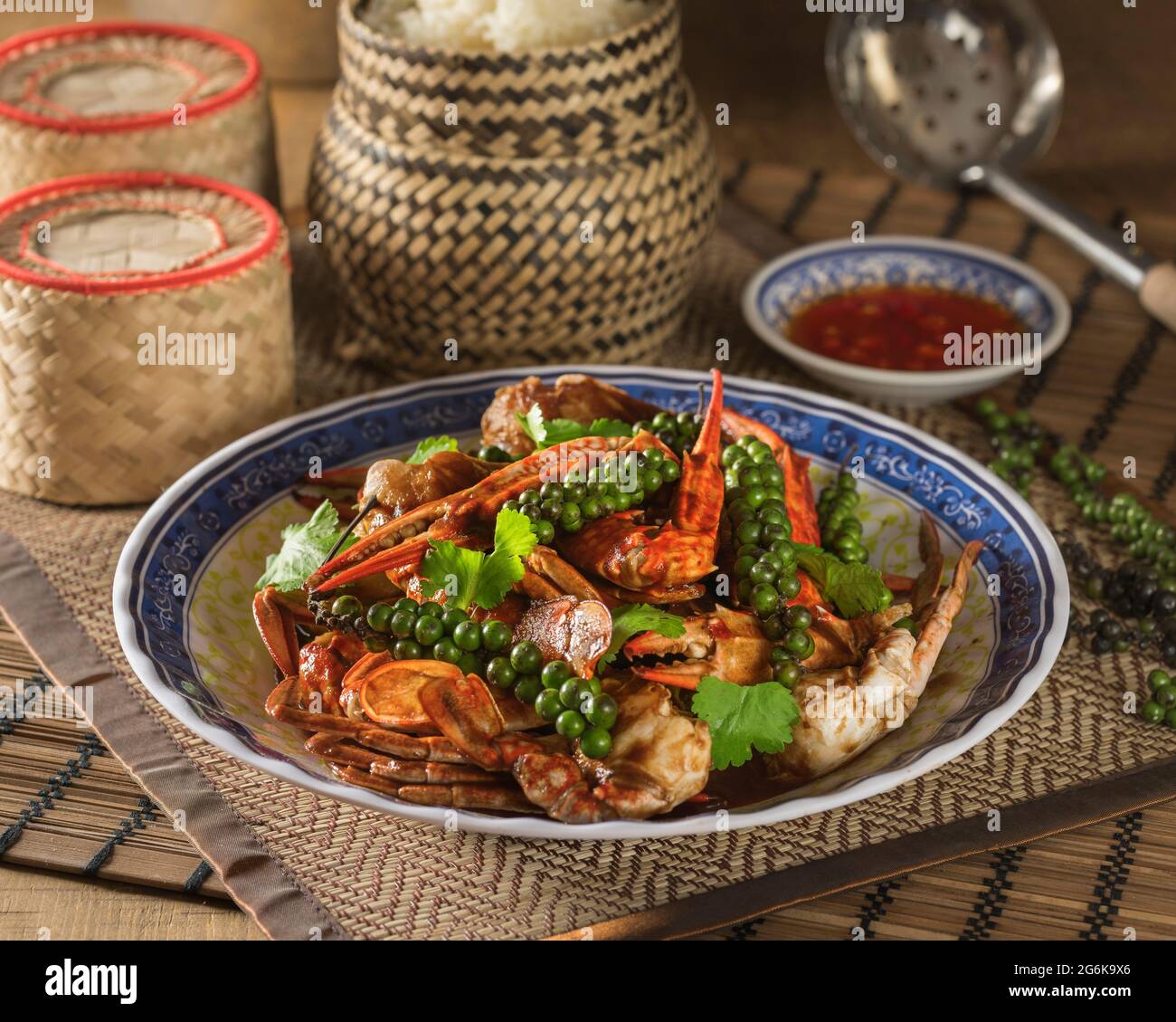 Kampot crab. Pepper crab. South East Asia Cambodia Food Stock Photo - Alamy