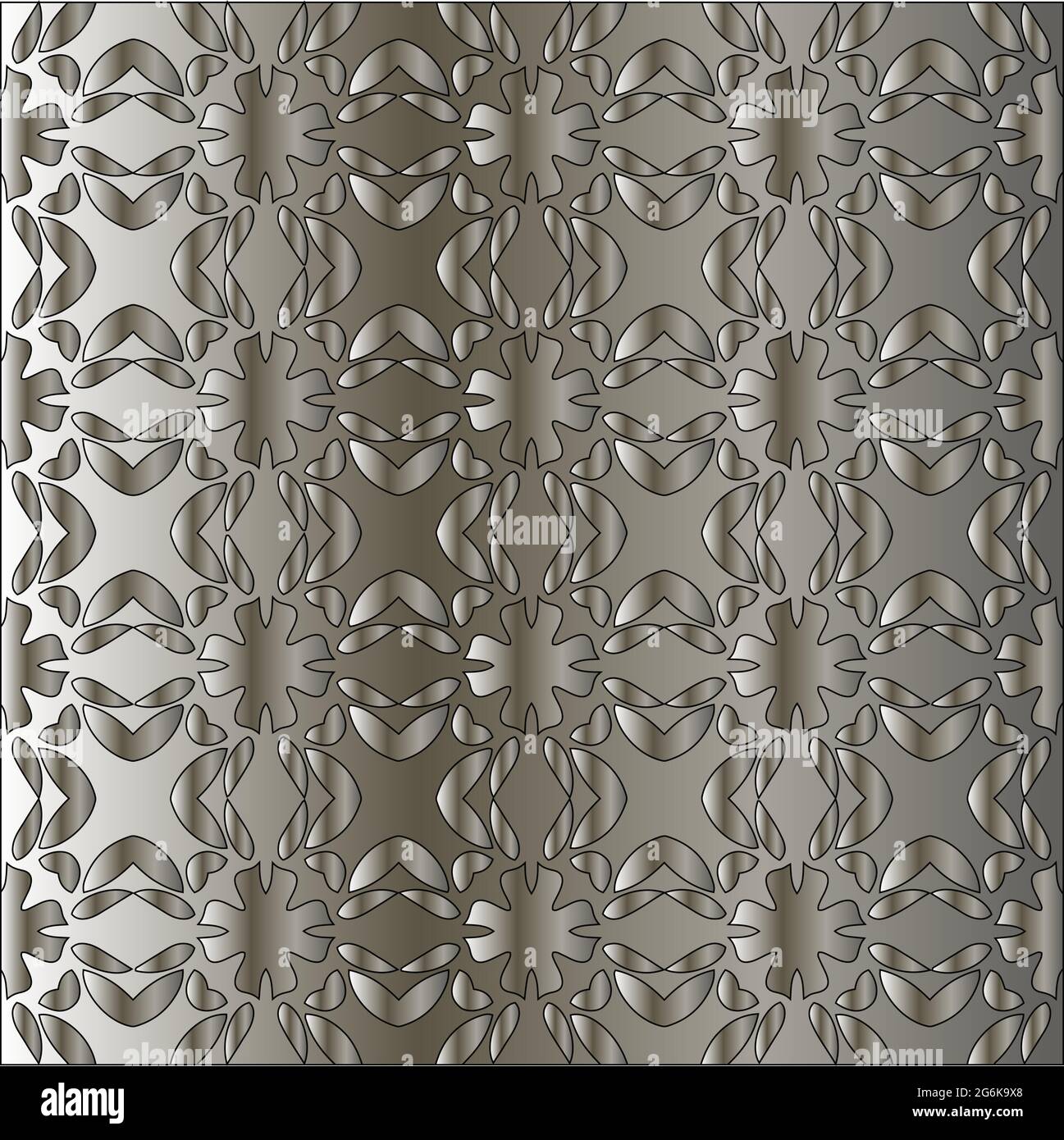 Silver metallic gradient with repeat Pattern . Abstract metallic ...