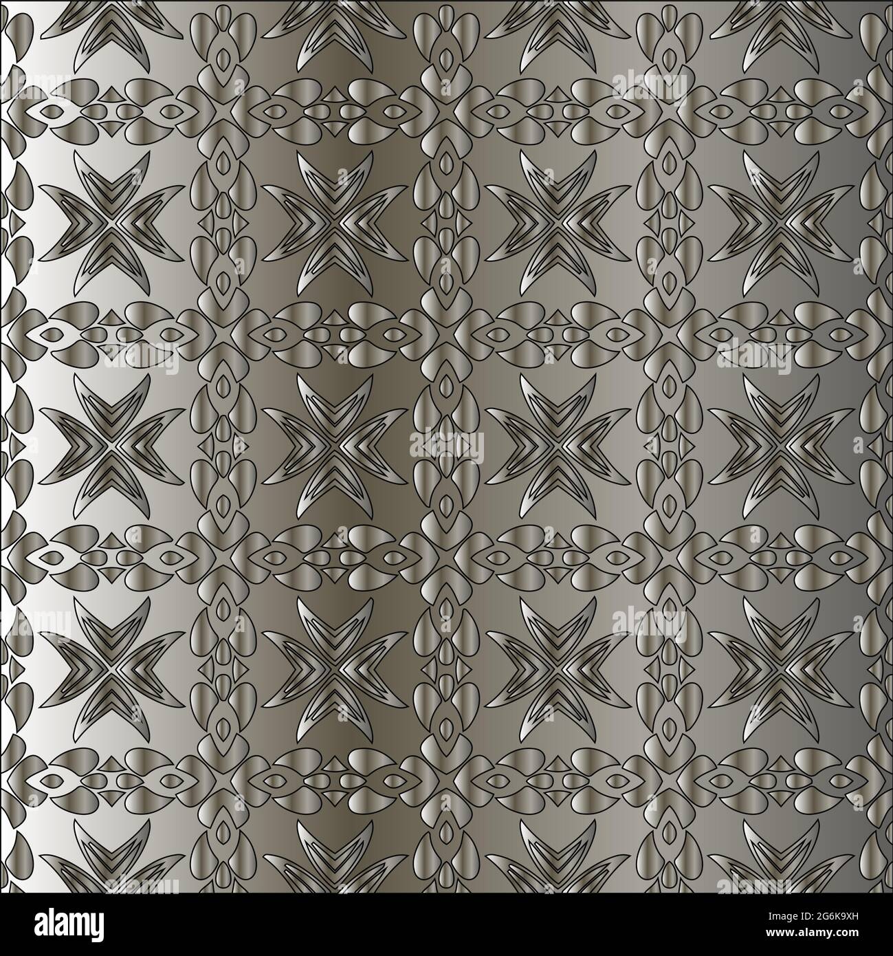 Silver metallic gradient with repeat Pattern . Abstract metallic ...
